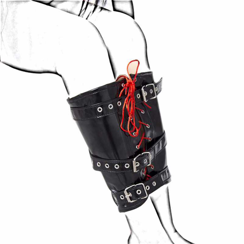 Patent leather Leg calves binder restriction Harness | eBay UK