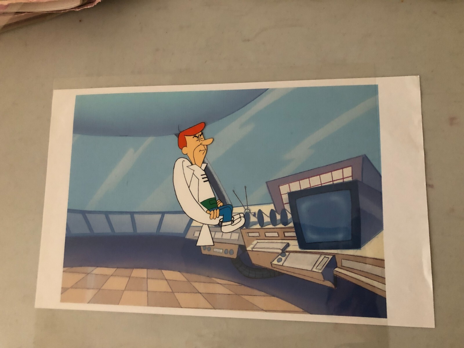 JETSONS PRODUCTION CEL JETSON THE MOVIE GEORGE JETSON LASER BACKGROUND ...