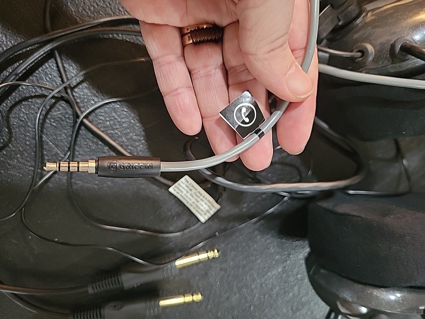 SOFTCOMM C-20 CHANCELLOR PASSIVE AVIATION HEADSET With Cell Attachment ...