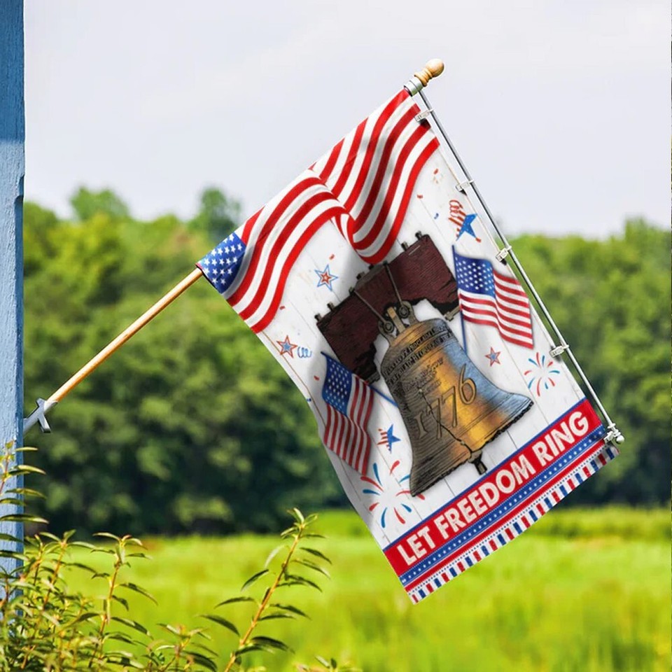 Let Freedom Ring Independence Day Liberty Bell Flag Graden Flag | eBay