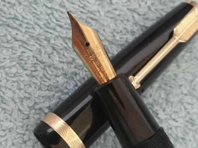 🔴PARKER Fountain Pen AF DUOFOLD OLSEN logo 14K Gold Nib 鋼筆 万年筆🔴 | eBay
