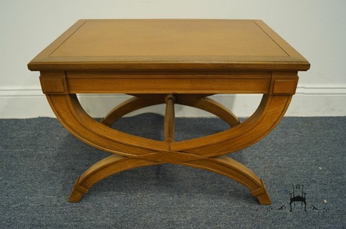 DREXEL HERITAGE Triune Collection 21x15" X Frame Accent End Table 585 ...
