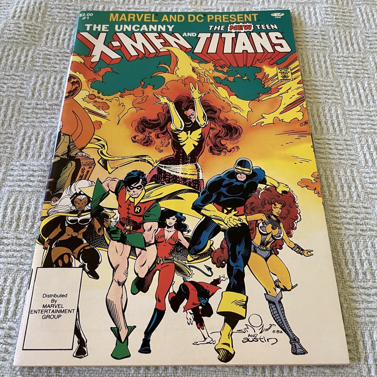 THE UNCANNY X-MEN AND THE NEW TEEN TITANS 1 MARVEL AND DC PRESENT WALT ...