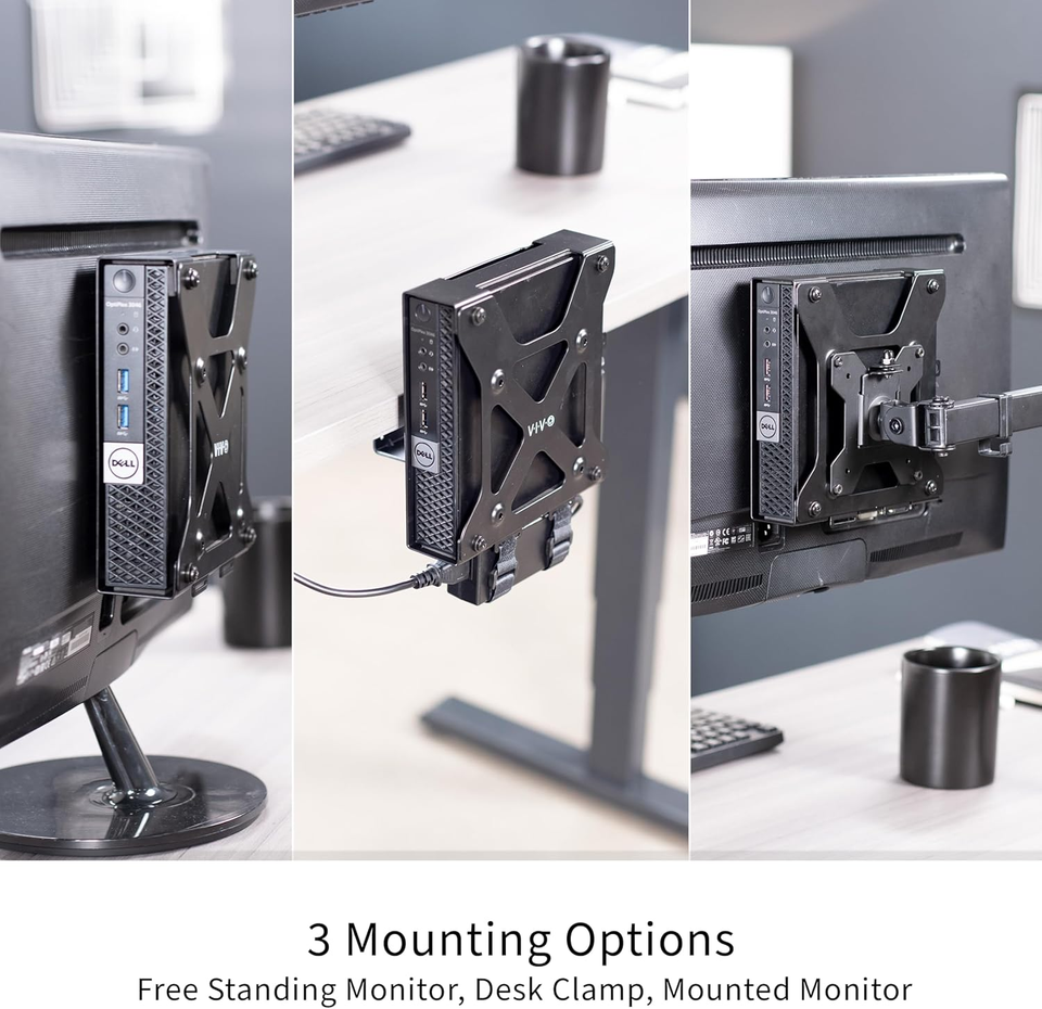 VIVO Behind Monitor VESA Mount for Dell OptiPlex Micro CPU, Monitor Arm ...