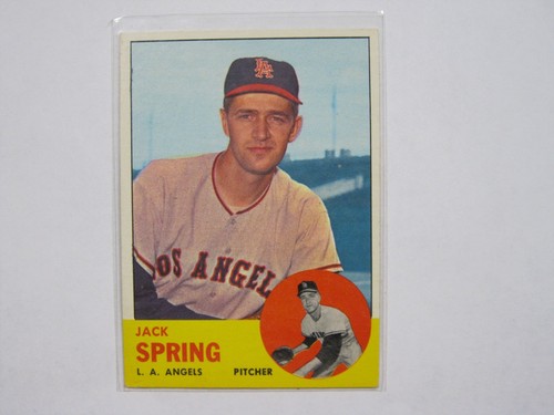 Jack Spring Autographed Signed Baseball Card | eBay