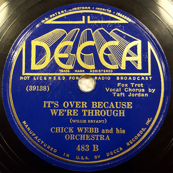 Chick Webb And His Orchestra - Don't Be That Way / It's Over Because W ...