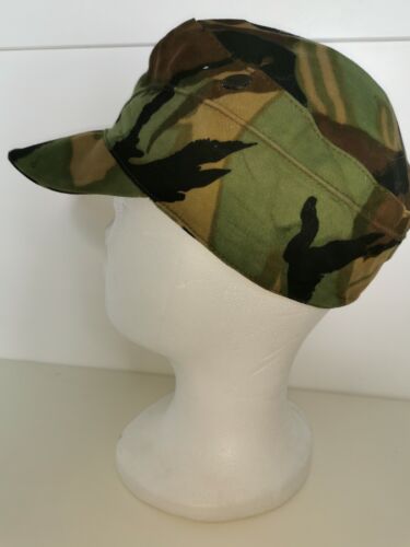 Vintage British Army Woodland Camouflage DPM Soft Hat Crap Hat Size 6 3 ...