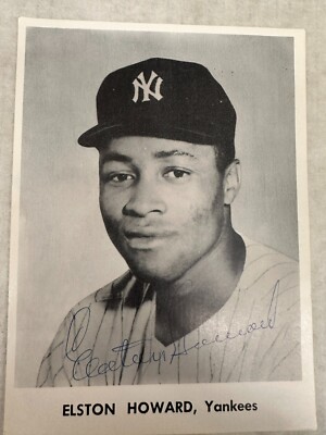 Elston Howard Signed Autographed 1957 Yankees Picture Pack Mint ...
