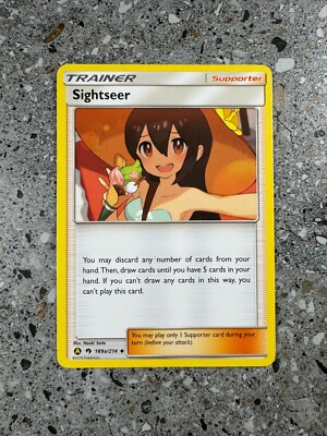 Pokemon TCG Cards Sightseer 189a/214 Lost Thunder Alternate Art NM ...