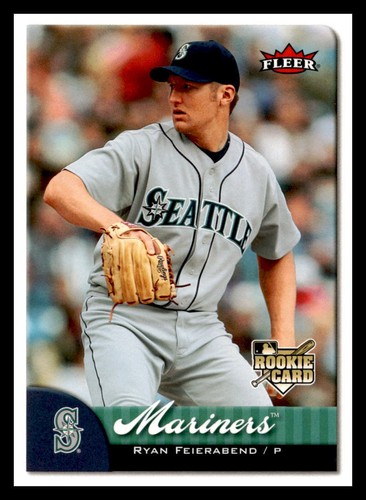 2007 Fleer #359 Ryan Feierabend Seattle Mariners Baseball Card Rookie ...