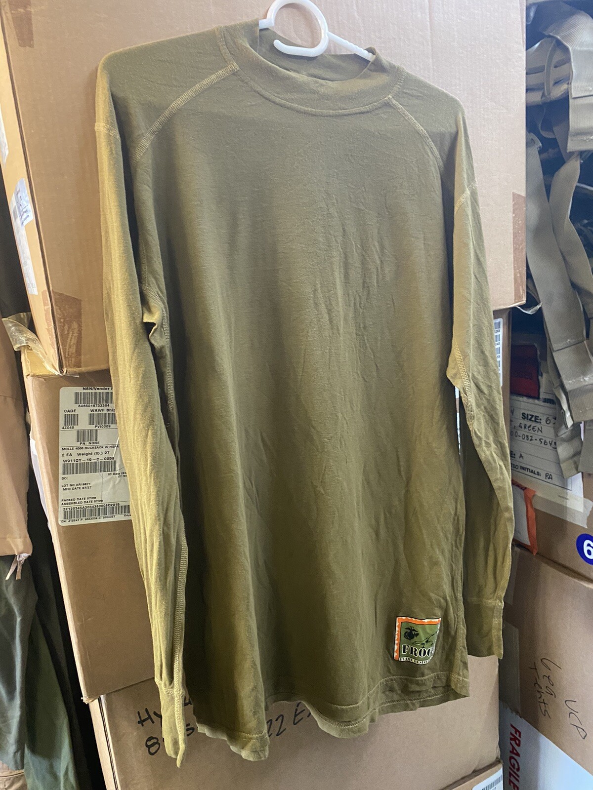 MILITARY ISSUE MARINE CORPS FROG COMBAT SHIRT BASE LAYER XGO PECKHAM ...