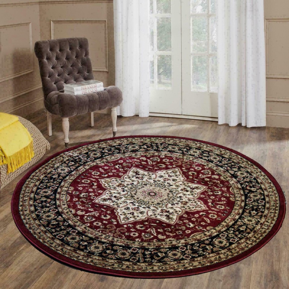Luxury Non Slip Large Traditional Rugs Bedroom Living Room Rug Hallway ...