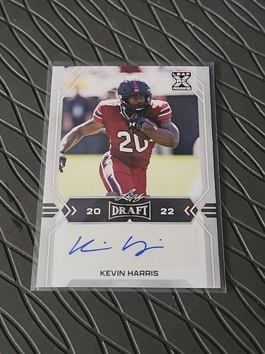 (AUTO) Kevin Harris 2022 LEAF DRAFT Football Card | eBay