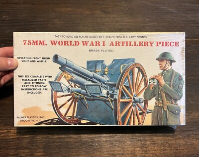 Palmer Plastics - 75mm World War I Artillery Piece Plastic Model Kit ...