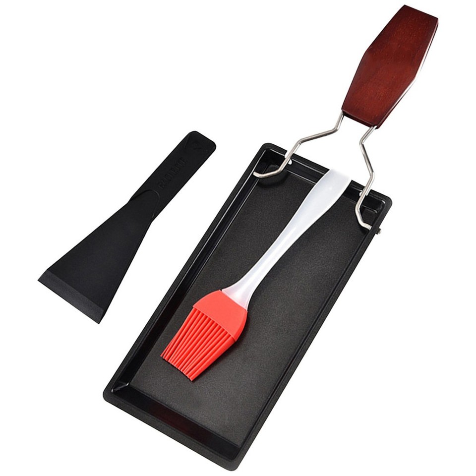 1Set Comal Sturdy Anticorrosive Non-Stick Metal BBQ Steak Pan for ...