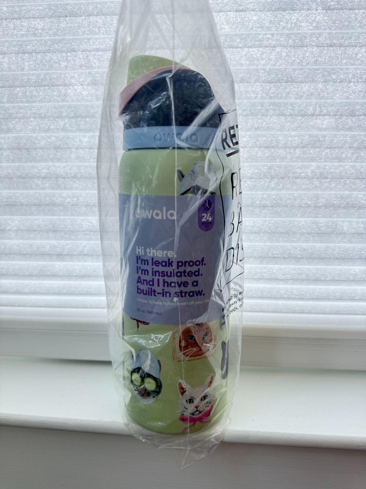 Owala Freesip 32oz Urban Outfitters UO Cat Collage Catwala Bottle Brand ...