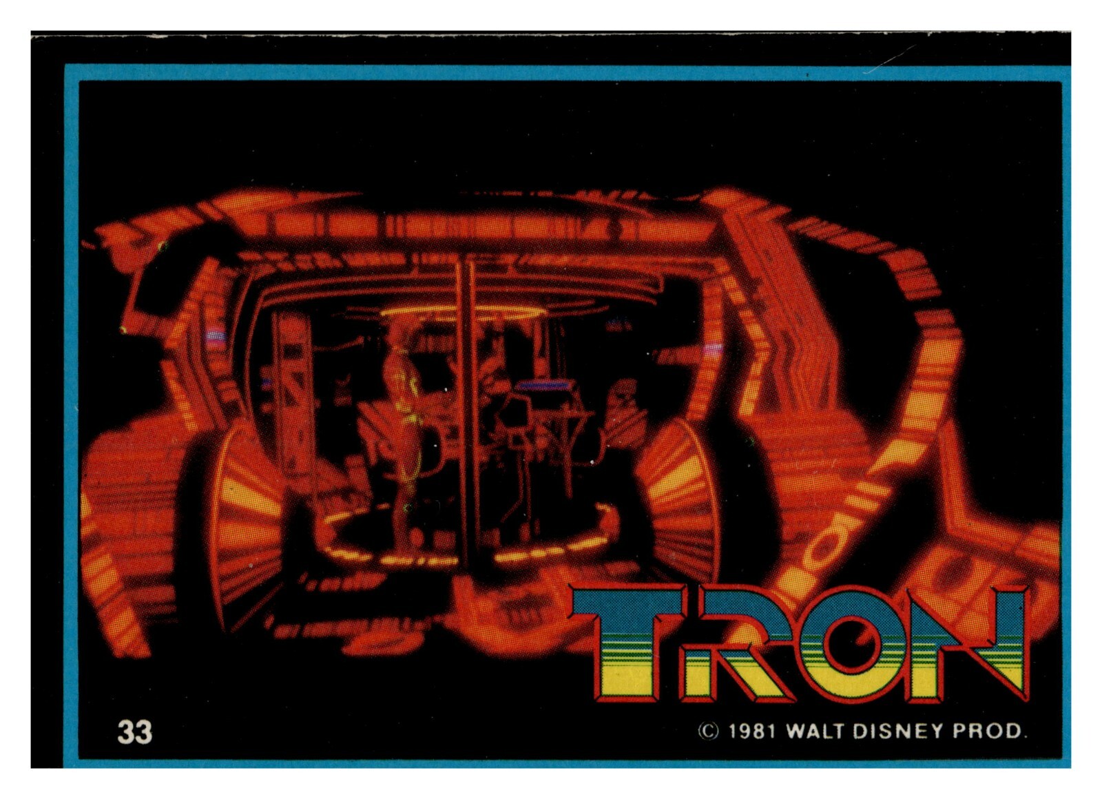 1981 Disney Tron The Movie Single Trading Card #33 Puzzle Back The Ride ...
