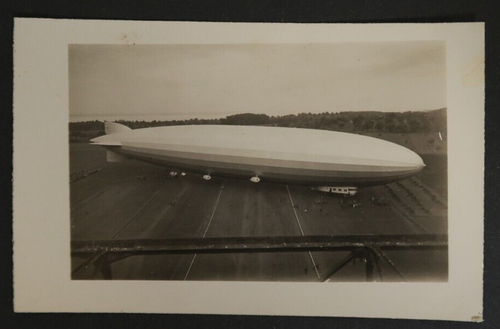 Zeppelin Postcard Blimp Airship RPPC Photo Taken From High Perspective ...
