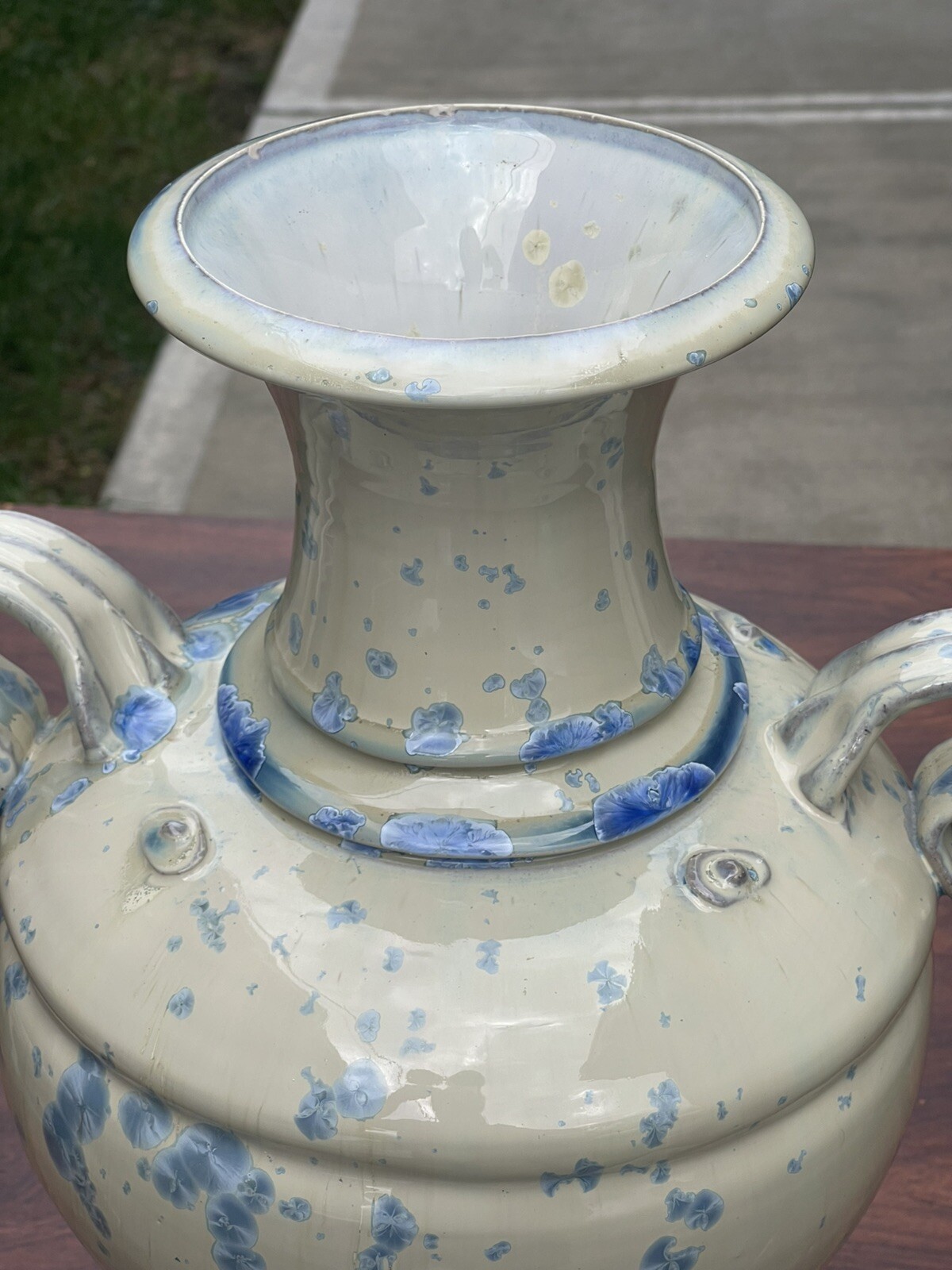 VINTAGE LARGE PORCELAIN VASE BLUE WHITE | eBay