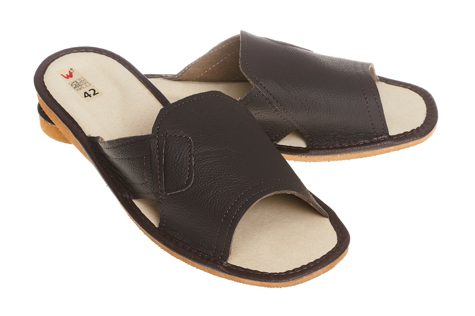 Herren Echtleder Leder HausSchuhe Pantoffeln Latschen Schlappen 40-46 ...