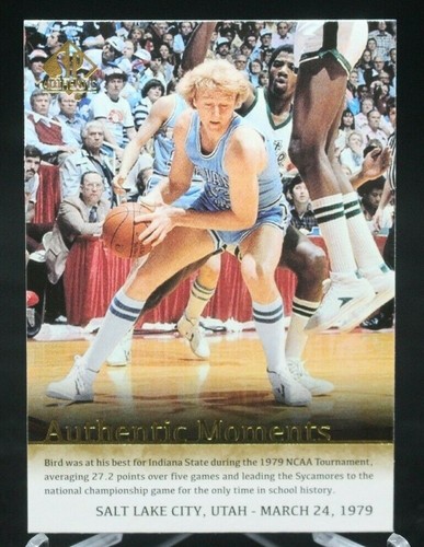 2014-15 SP Authentic Larry Bird Indiana State Sycamores Authentic ...