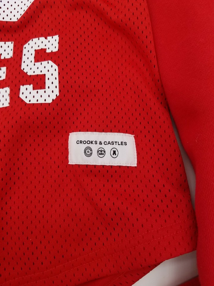 Crooks & Castles Men's Size Medium Red Jersey/Hoodie Sweater | eBay