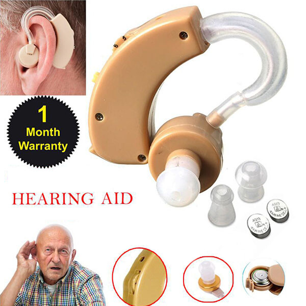 Digital Hearing Aids Behind the Ear BTE Sound Voice Amplifier listening ...