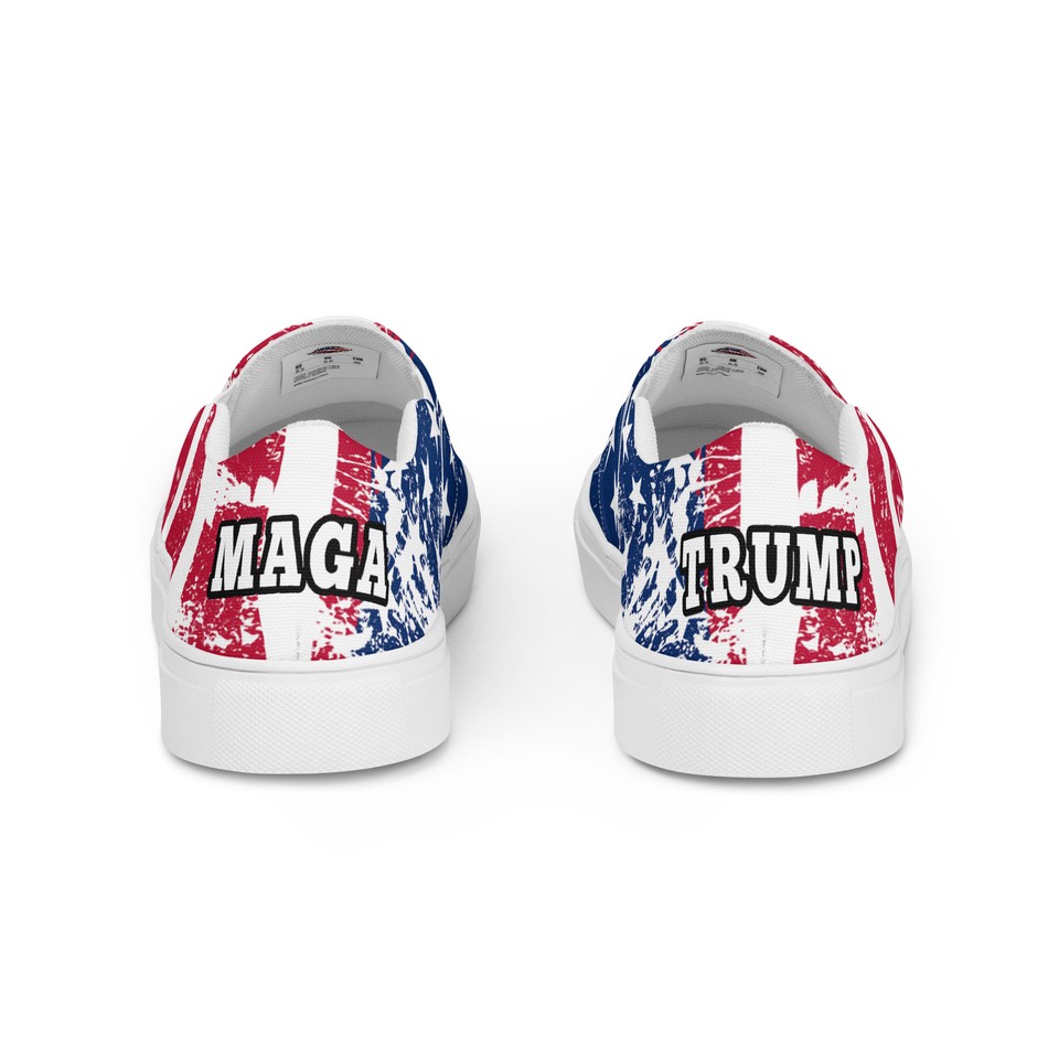 America Birthday TRUMP shoes MAGA USA slip on women's sneakers 250 ...