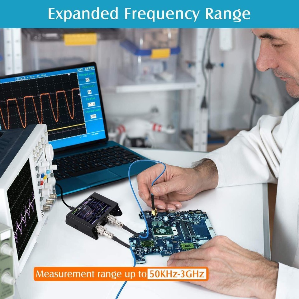 NanoVna SAA-2N Vector Network Analyzer 50KHz -3GHz HF VHF UHF 3000mah ...
