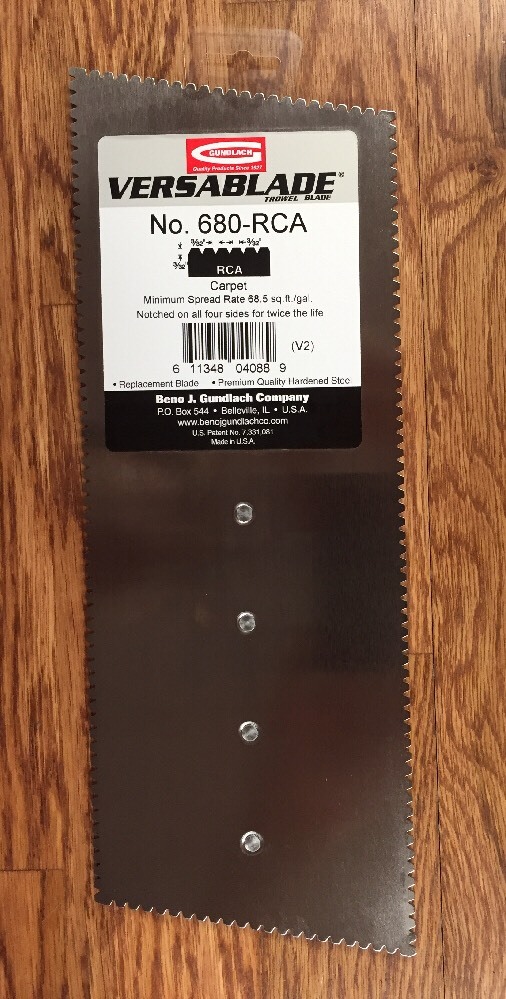 Gundlach 680-RCA Versablade Flooring Trowel Blade | eBay