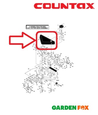 Genuine Countax C600H 42" - IBS Deck COVER LID 148002400 148002401 ...