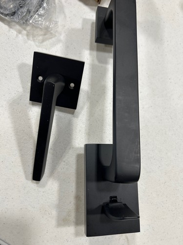 Emtek 4820HLOUS19LH Baden Keyed Handleset, Left-Handed, Flat Black ...