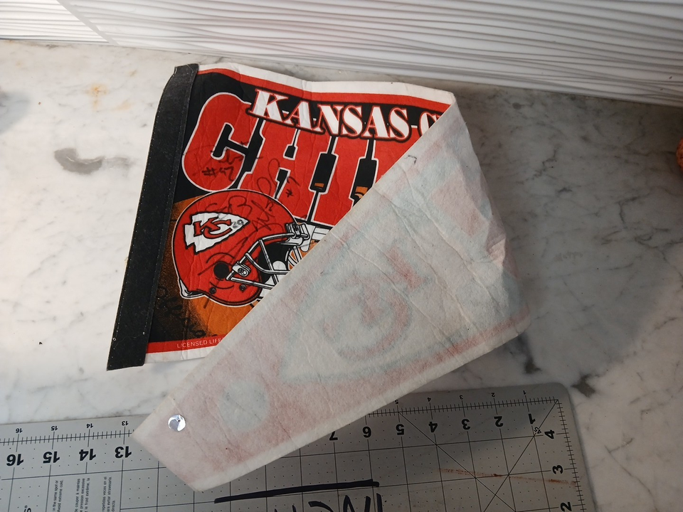 VTG Kansas City Chiefs Pennant NFL Felt Flag Memorabilia Souvenir KC ...