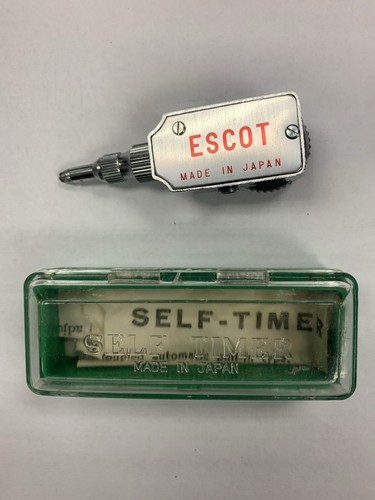 Vintage Escot Camera Self Timer w/case Mechanical Shutter Release Japan | eBay