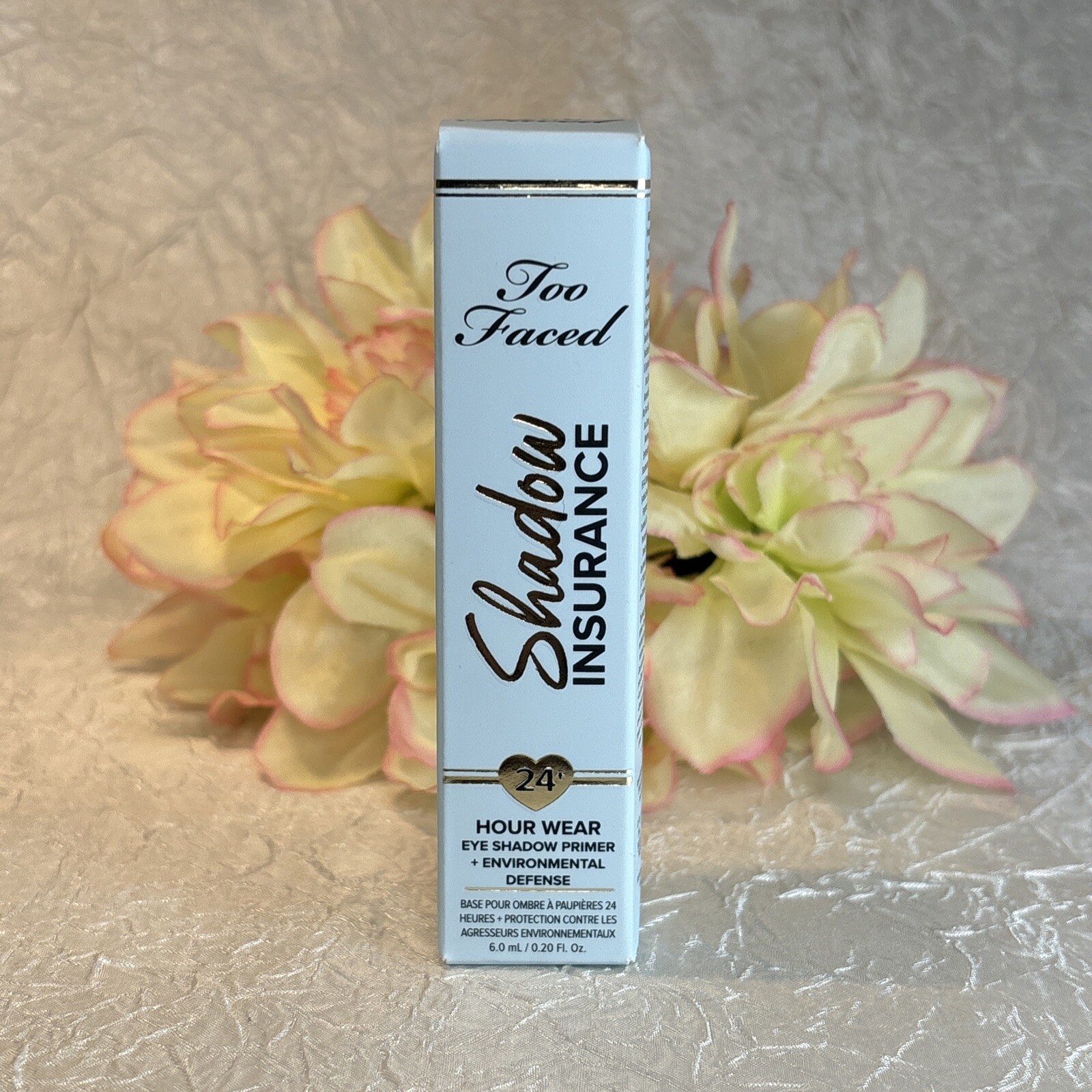 Too Faced Shadow Insurance 24hr Wear Eye Shadow Primer + Full Size .2oz ...