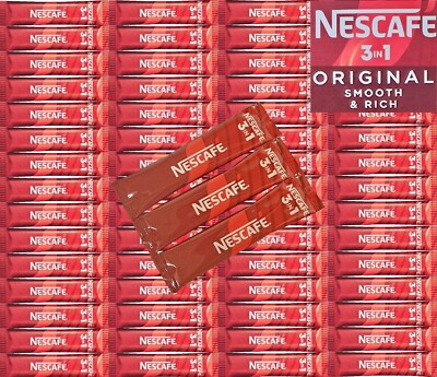 Nescafe 3in 1 Original Individual Instant Coffee Sachets New Improved ...