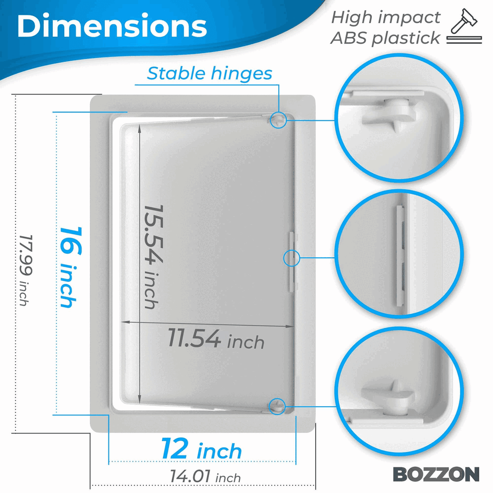 Access Panel for Drywall 12x16 inch Wall Hole Cover Access Door Plastic ...
