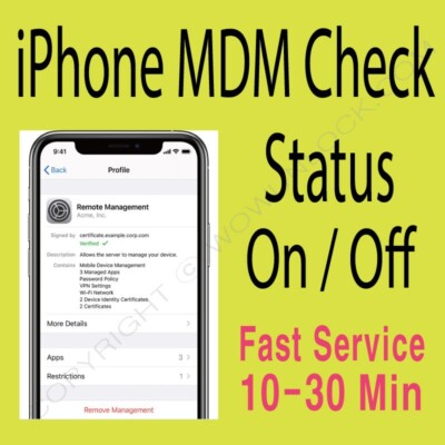 APPLE MDM STATUS CHECK ⭐️ IPHONE IPAD MACBOOK IMEI / SERIAL Device ...