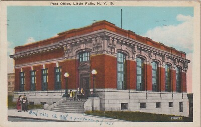 UNITED STATES POST OFFICE - LITTLE FALLS, NEW YORK USED POSTCARD | eBay