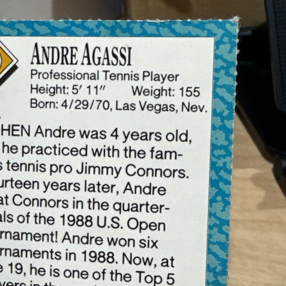 Andre Agassi 1989 Sports Illustrated for Kids S.I. #47 Rookie Card ...