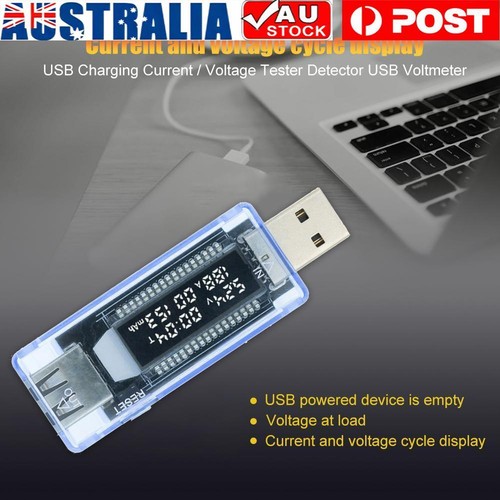 Digital USB Tester Current Multimeter USB Volt Current Tester Wattmeter ...