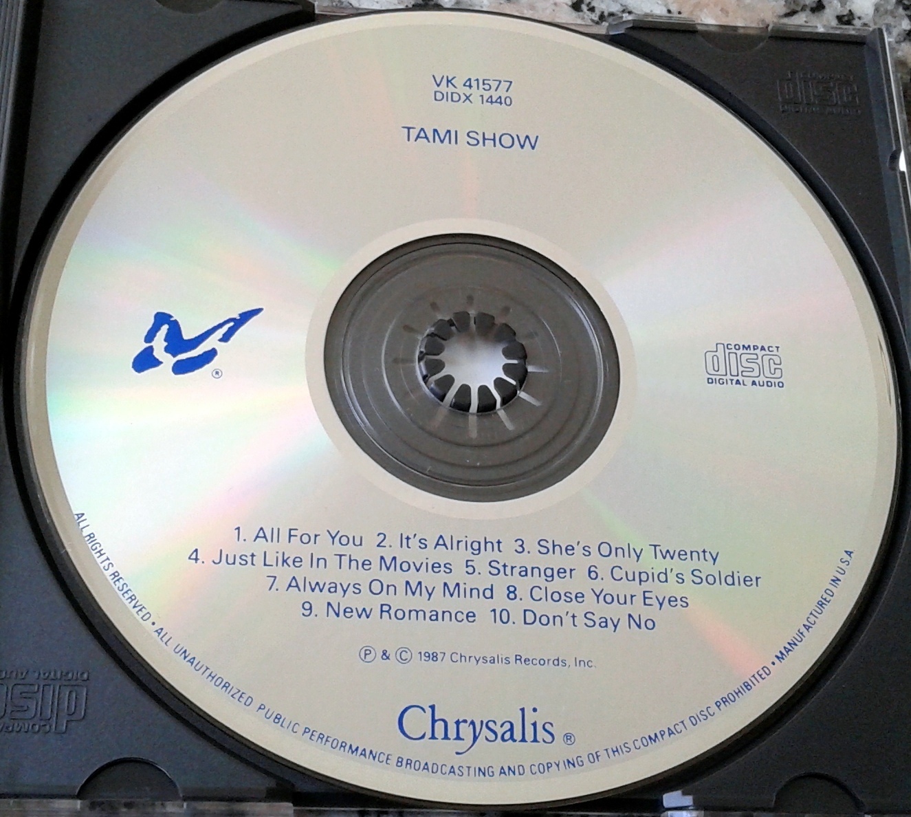 TAMI SHOW 1987 RARE CD Chicago Claire Cathy Massey She's Only Twenty 20 ...