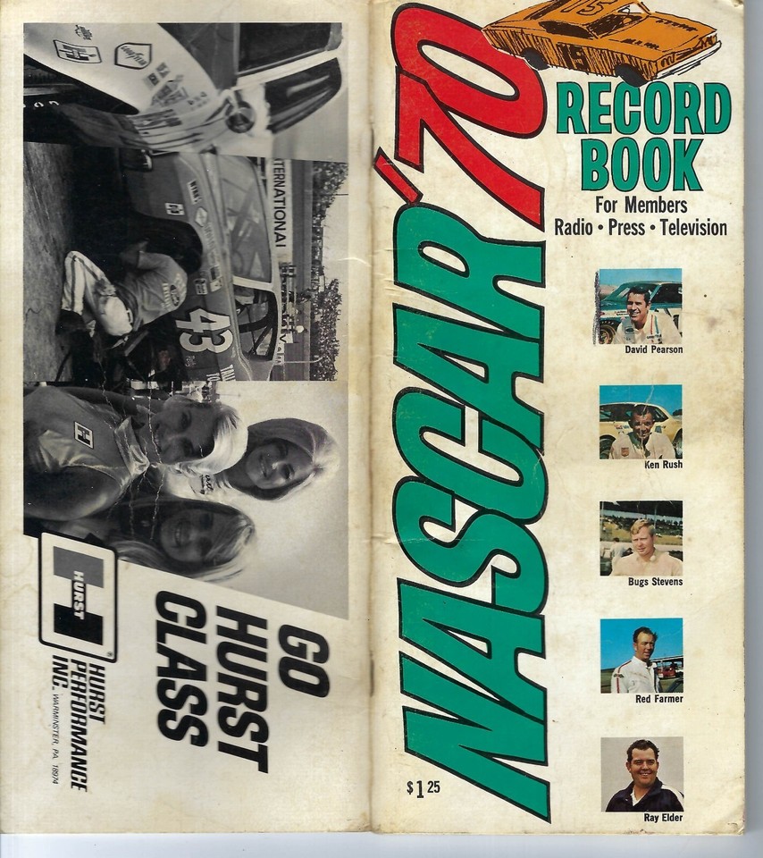 1953-1982 NASCAR Stock Car Racing Record Books. Official, original ...