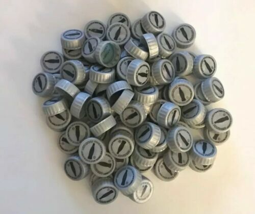 100) Gray Diet Coke Tops Lids - Plastic Soda Bottle Screw Caps - Art ...