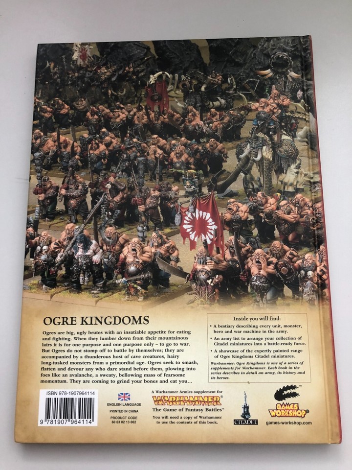 Warhammer 8th Edition Ogre Kingdoms Army Book Codex Hard Cover Very ...