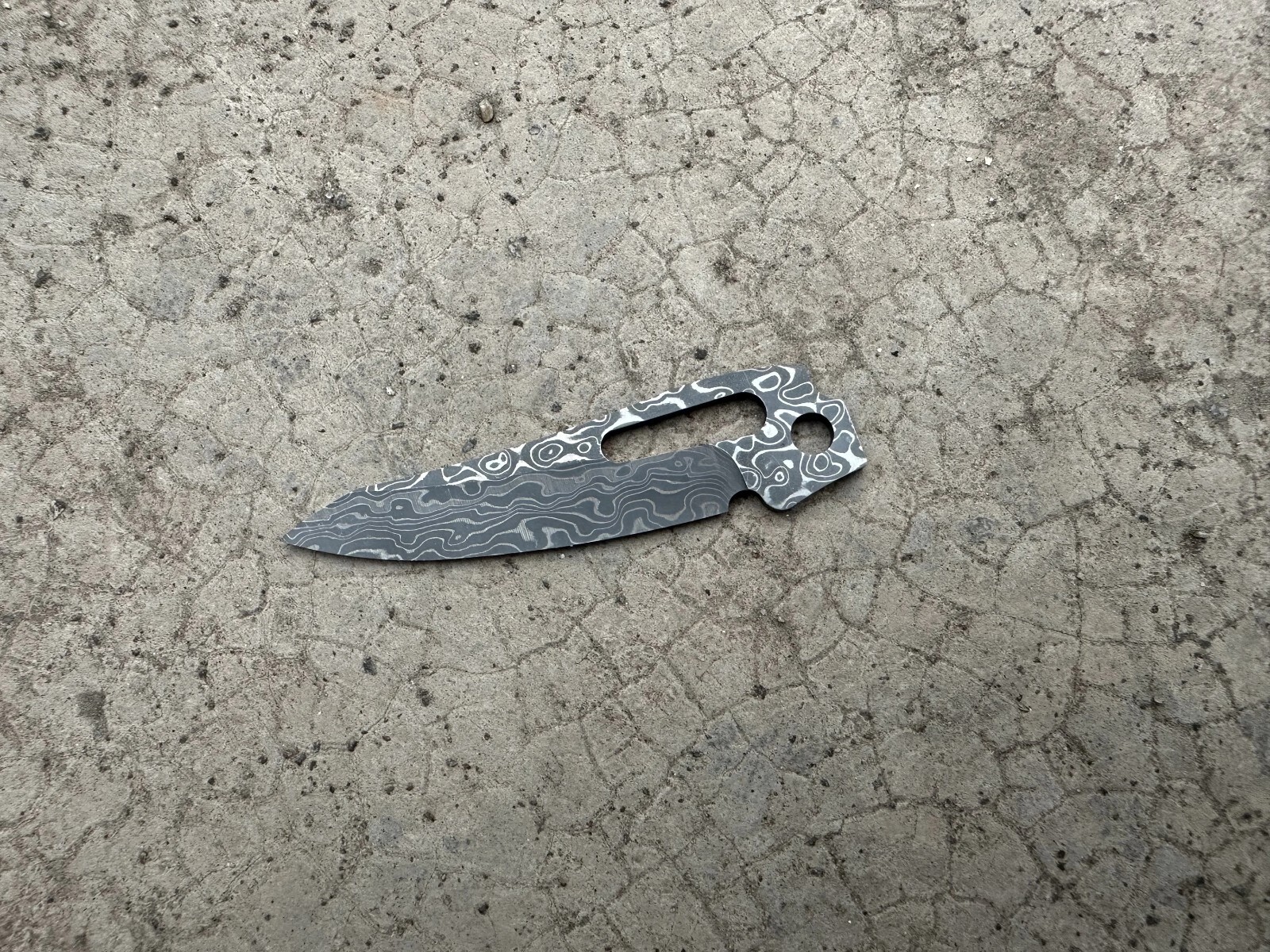 1 Piece Replacement Damascus Steel Blade for Leatherman Skeletool ...