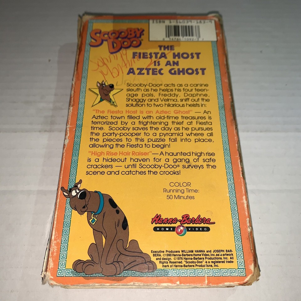 Scooby Doo: The Fiesta Host Is An Aztec Ghost VHS *BOX ONLY NO TAPE* | eBay