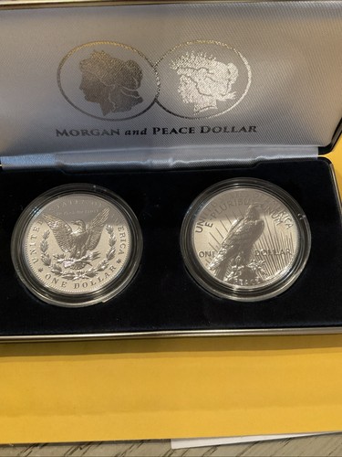 2024 Morgan And Peace Reverse Proof 2 Coin Set | eBay