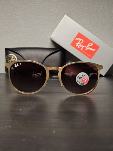 RAY BAN | NEW | ERIKA METAL | 3539 112 - T5 | MATTE GOLD | GRADIENT ...