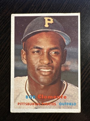 1957 TOPPS #76 ROBERTO CLEMENTE PITTSBURGH PIRATES EX *Hot Corner ...